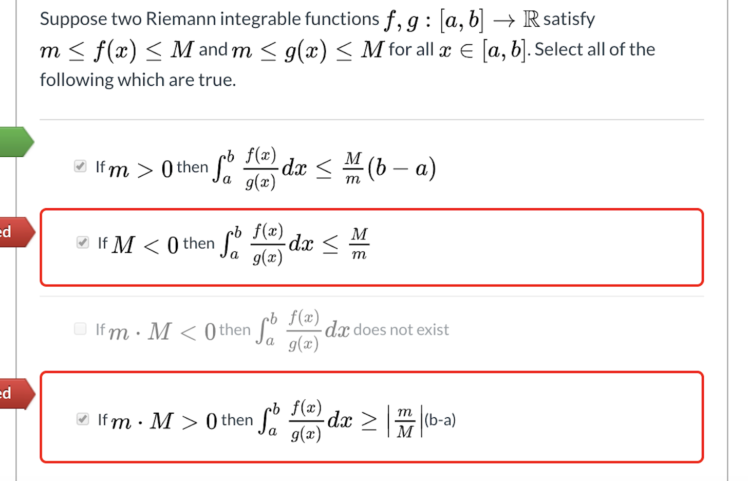 Solved Suppose two Riemann integrable functions f,g: [a, b] | Chegg.com