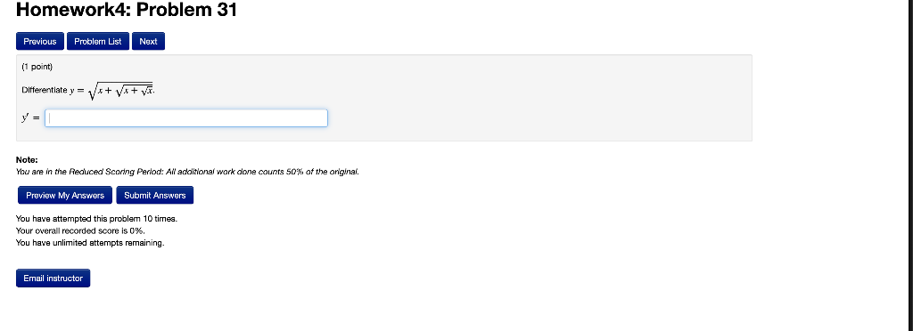 Solved Homework 4: Problem 31 Previous Problemn List Next (1 | Chegg.com
