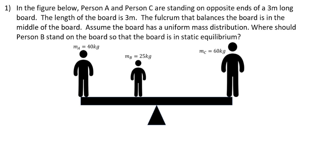 Solved 1) In the figure below, Person A and Person C are | Chegg.com