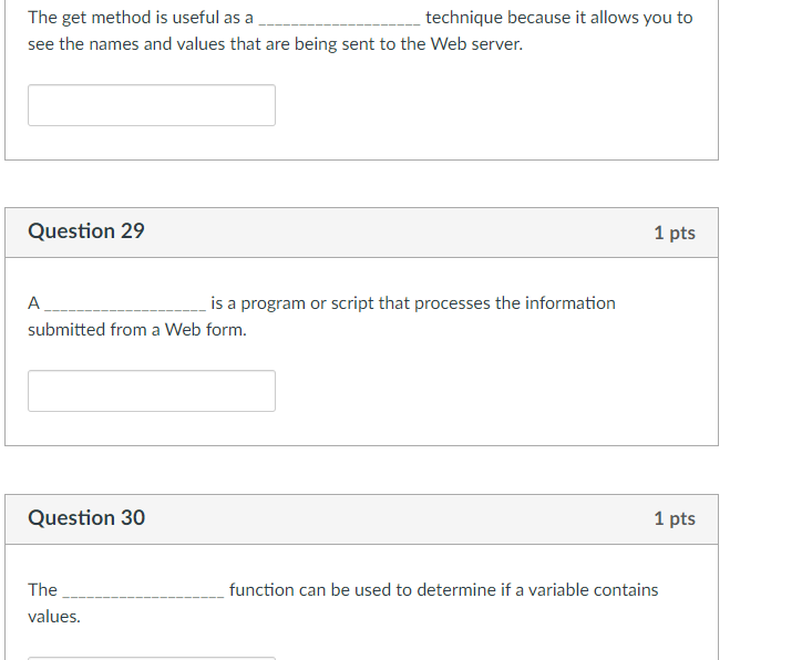 Solved The get method is useful as a technique because it | Chegg.com