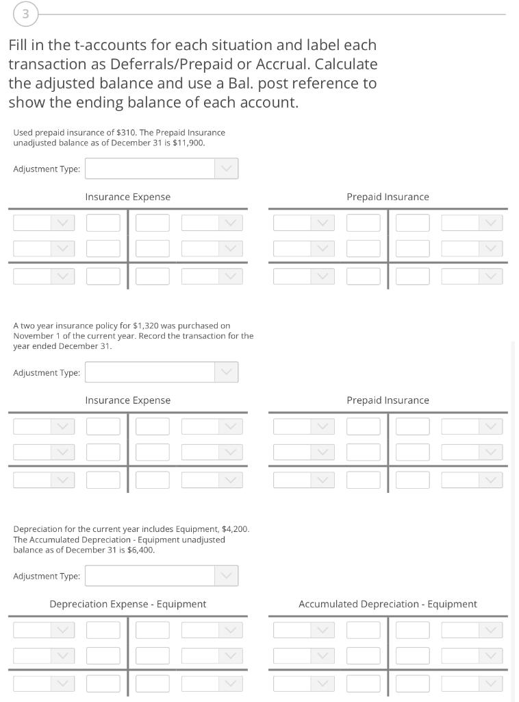 Solved Fill in the t-accounts for each situation and label | Chegg.com