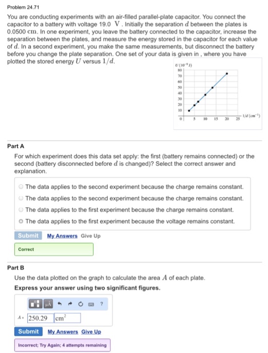 Solved Part B:Use the data plotted on the graph to calculate | Chegg.com