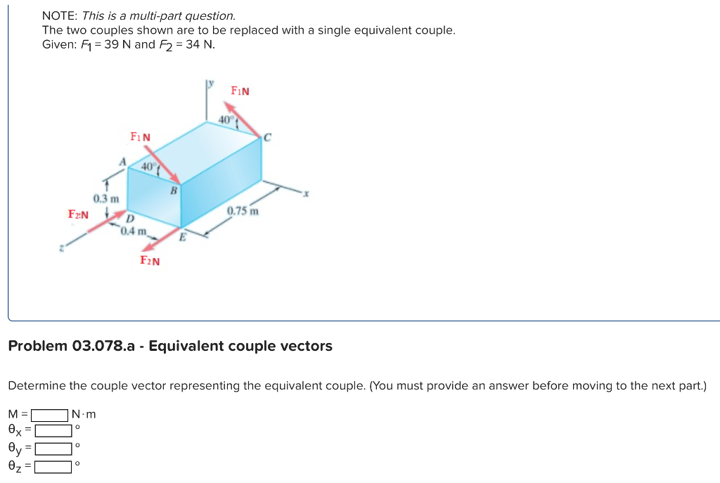 Solved NOTE: This is a multi-part question The two couples | Chegg.com