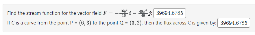 Solved Find the stream function for the vector field | Chegg.com