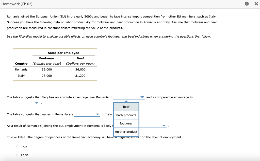 Solved Third dropbox it (lower than or the same as or higher | Chegg.com