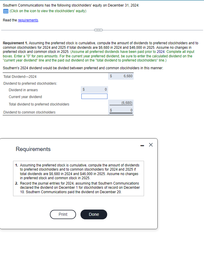 Solved Data tableSouthern Communications has the following | Chegg.com