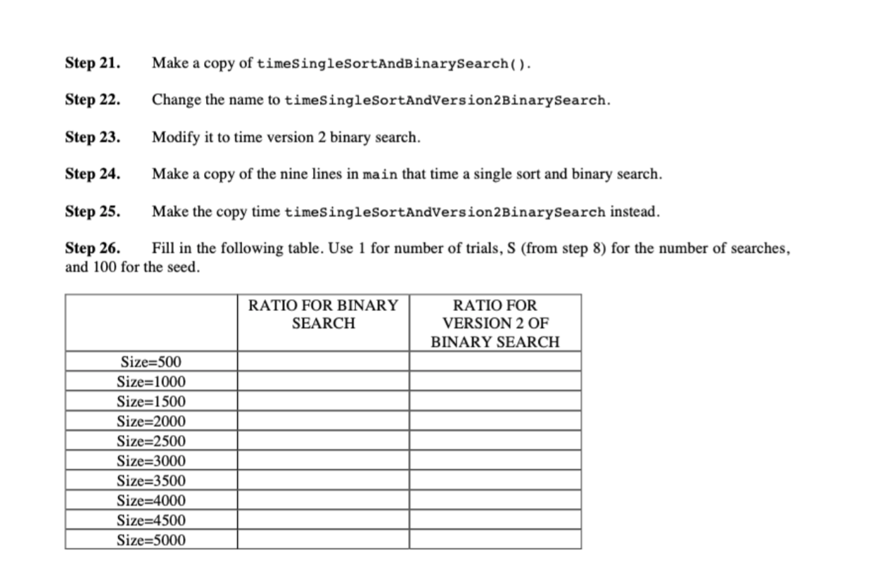 Solved Late Equality Check Version of Binary Search As | Chegg.com