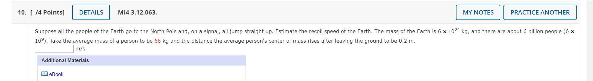 Solved 109). Take the average mass of a person to be 66 kg | Chegg.com