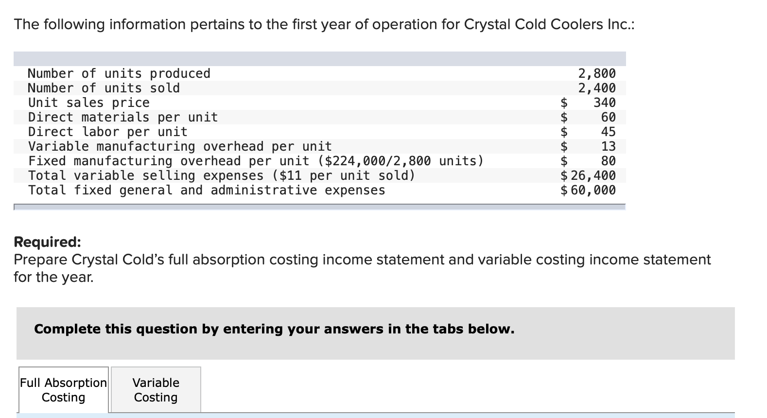 The following information pertains to the first year | Chegg.com