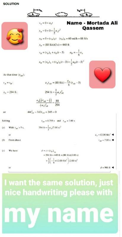Solved SOLUTION "=0+011 Name - Mortada Ali Qassem *4 19 = 0 | Chegg.com