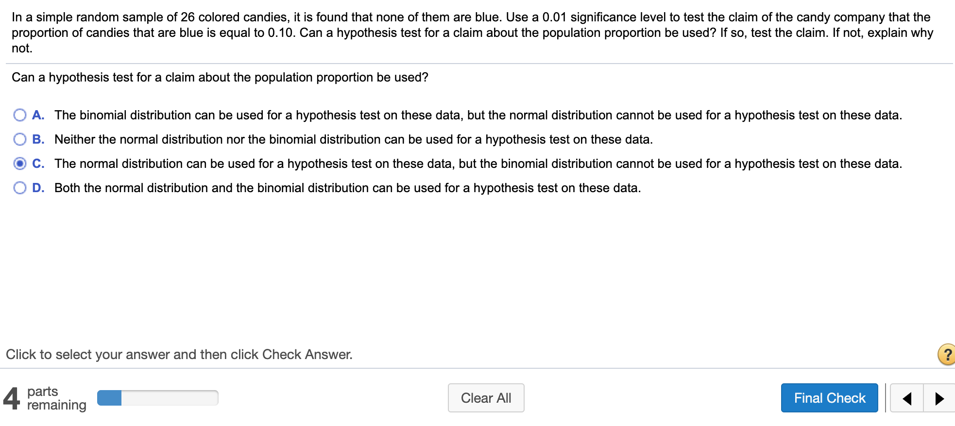 Solved In a simple random sample of 26 colored candies, it | Chegg.com