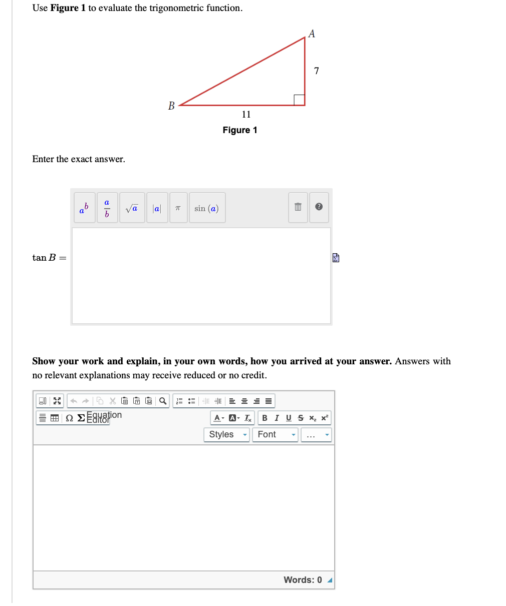 Solved Use Figure 1 to evaluate the trigonometric function. | Chegg.com