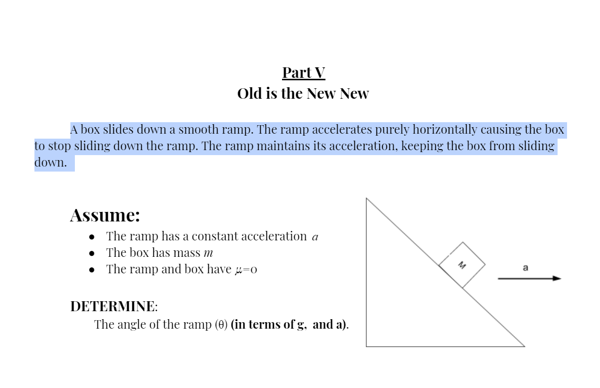 Solved A box slides down a smooth ramp. The ramp | Chegg.com