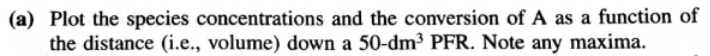 Solved - Chemical Reaction Engineering problem -Make sure to | Chegg.com