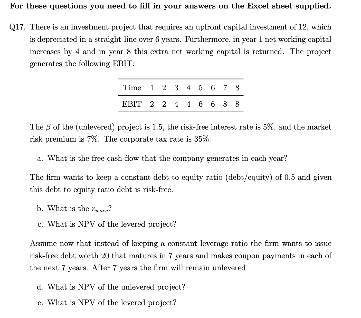 Solved I would like a more detailed calculation on d and e, | Chegg.com