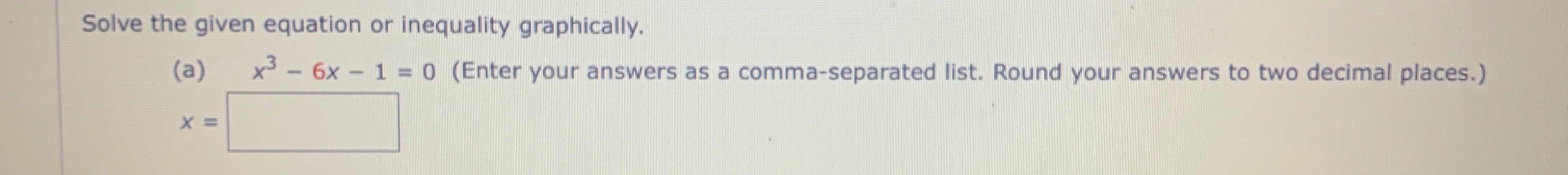 Solved Solve the given equation or inequality | Chegg.com