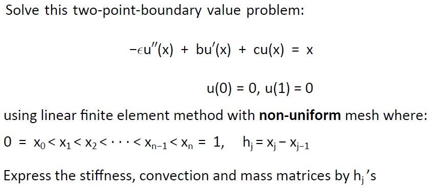 Solved Solve this two-point-boundary value problem: -eu"(x) | Chegg.com