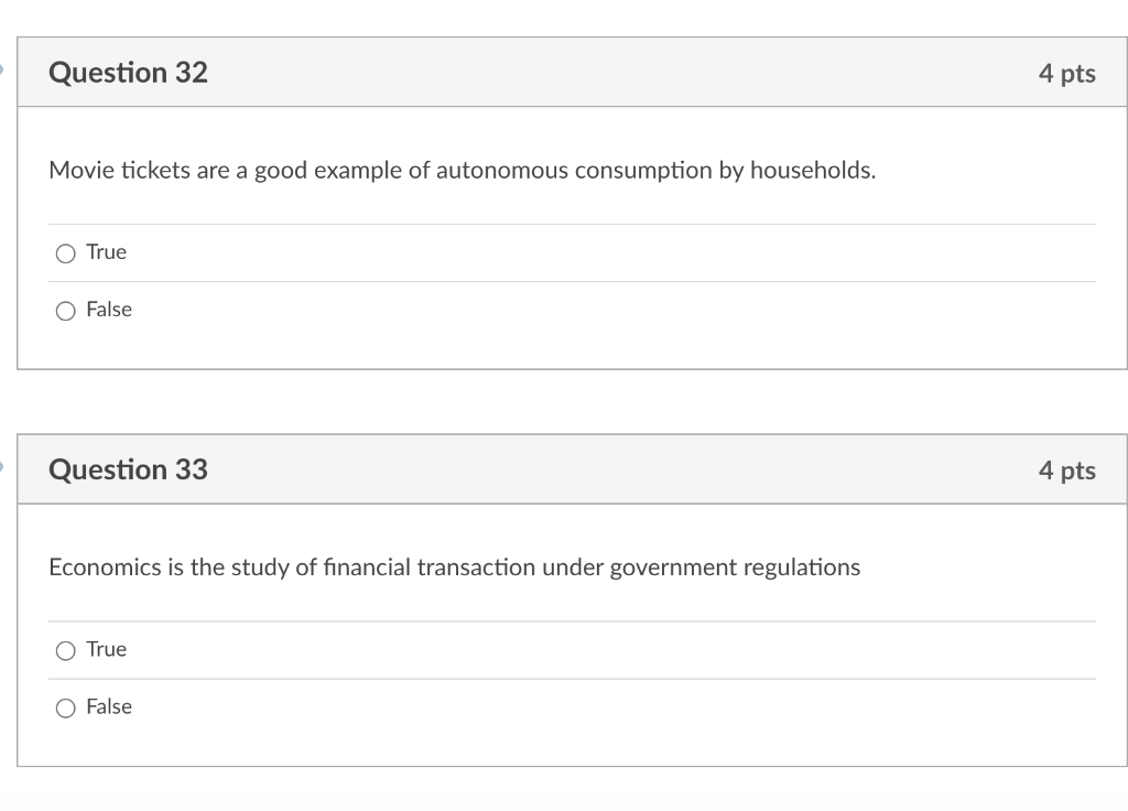 Solved Movie tickets are a good example of autonomous | Chegg.com