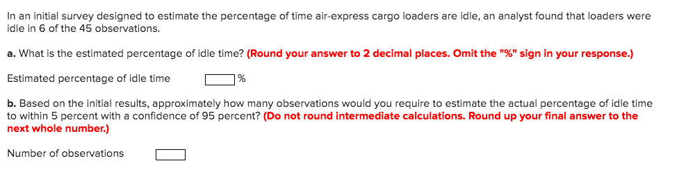 Solved In an initial survey designed to estimate the | Chegg.com