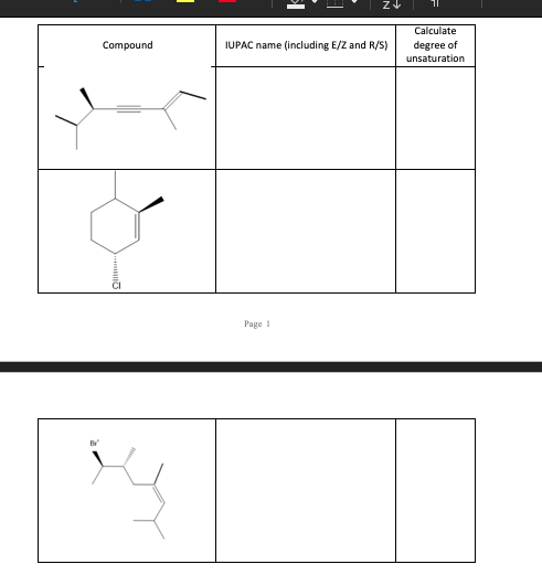 Solved Z Compound IUPAC name (including E/Z and R/S) | Chegg.com
