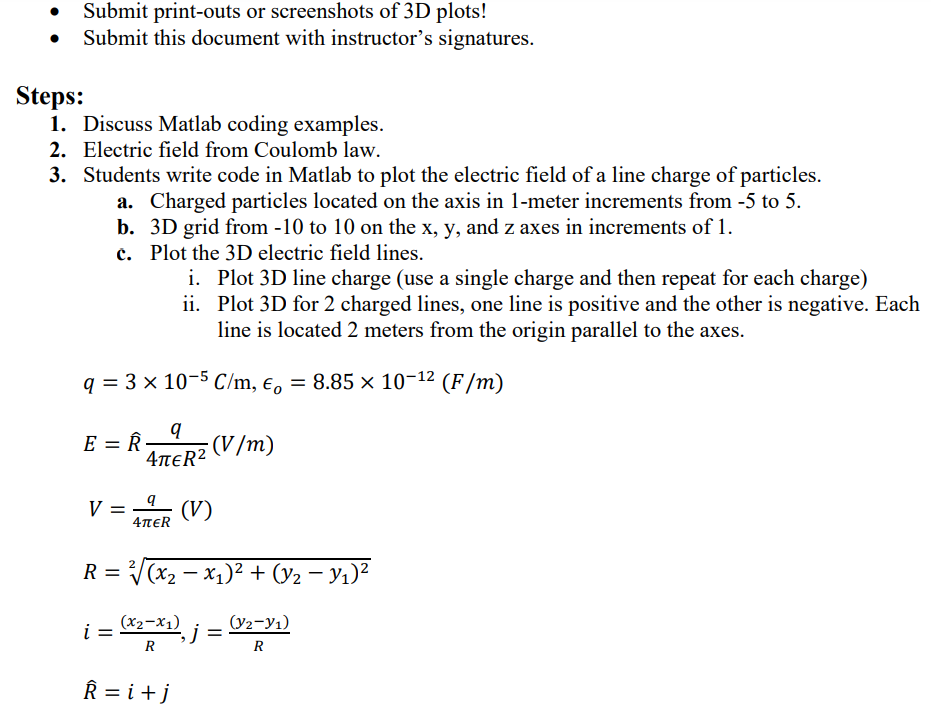 Solved - Submit print-outs or screenshots of 3D plots! - | Chegg.com