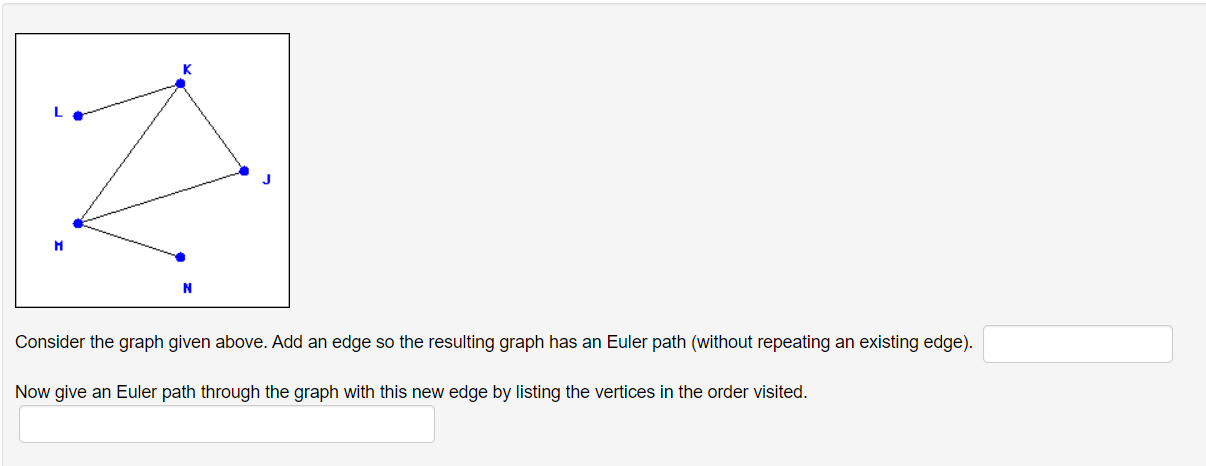 Solved Consider the graph given above. Add an edge so the | Chegg.com