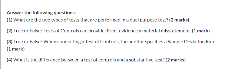 Solved Answer the following questions: (1) What are the two | Chegg.com