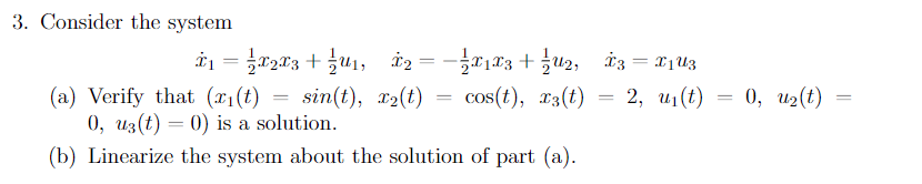 Solved 3. Consider the system | Chegg.com