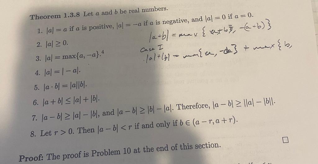 Solved Order and Arithmetic Theorem 1.3.6 [Order and | Chegg.com