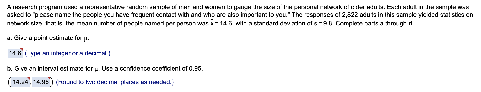 Solved A research program used a representative random | Chegg.com