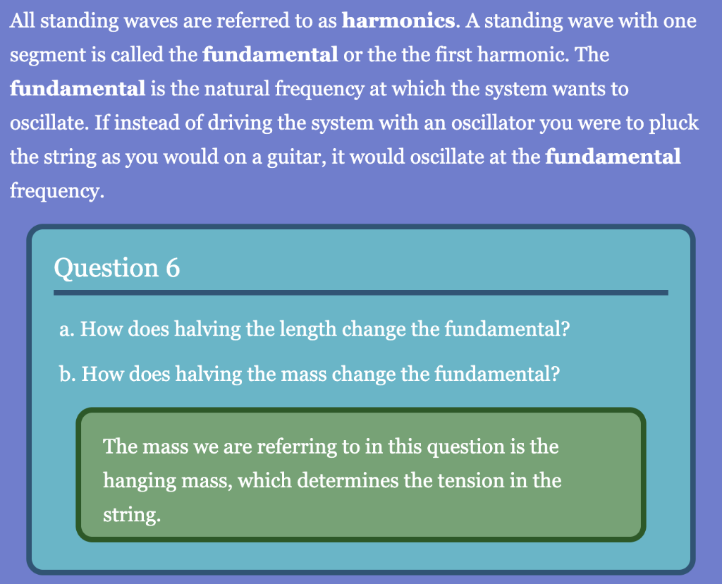 Solved All standing waves are referred to as harmonics. A | Chegg.com