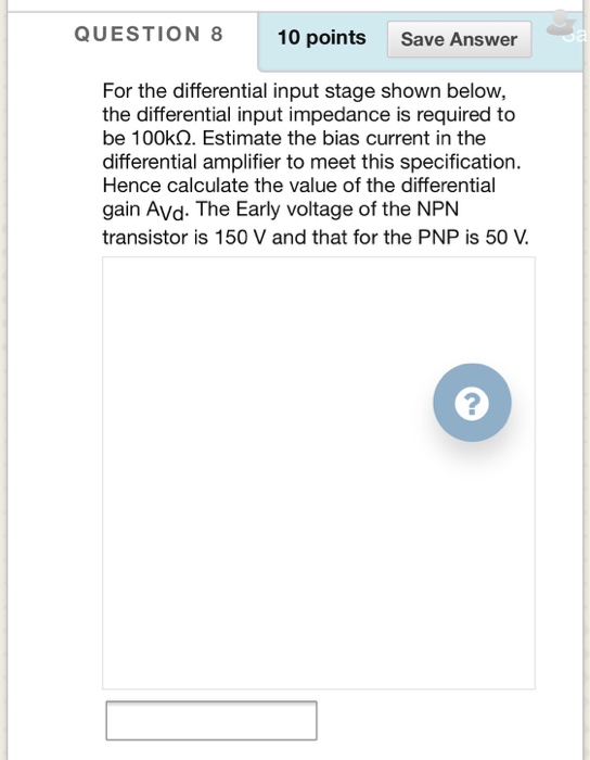 Solved QUESTION 810 points Save Answer For the differential | Chegg.com
