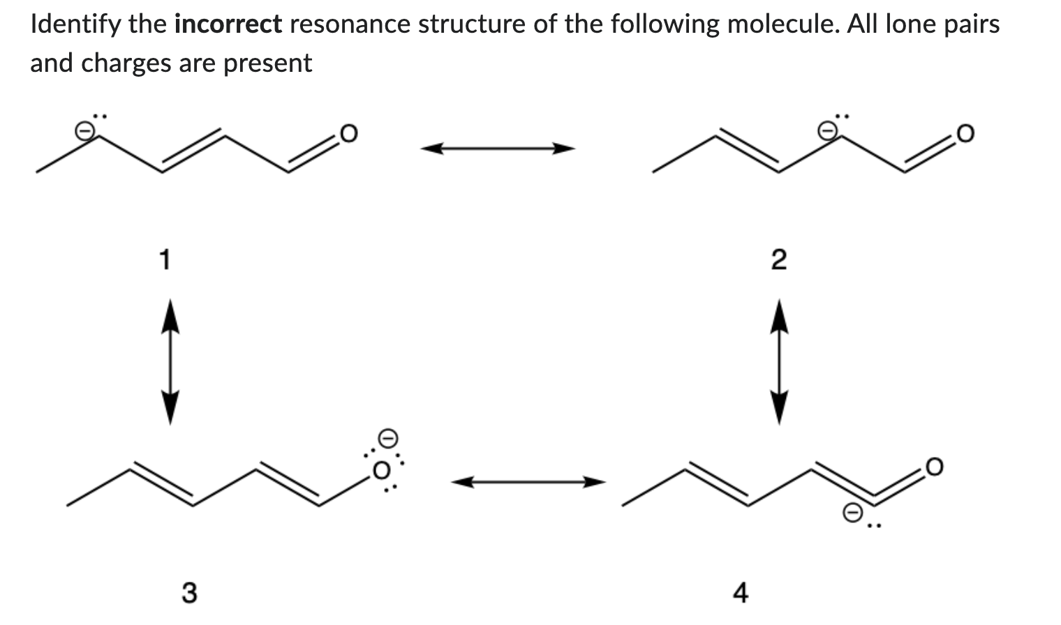 Solved Identify the incorrect resonance structure of azide | Chegg.com