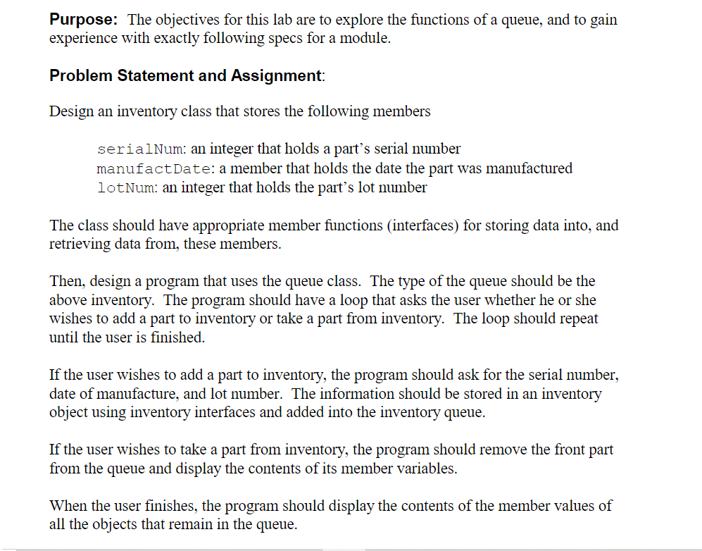 Solved Purpose: The objectives for this lab are to explore | Chegg.com