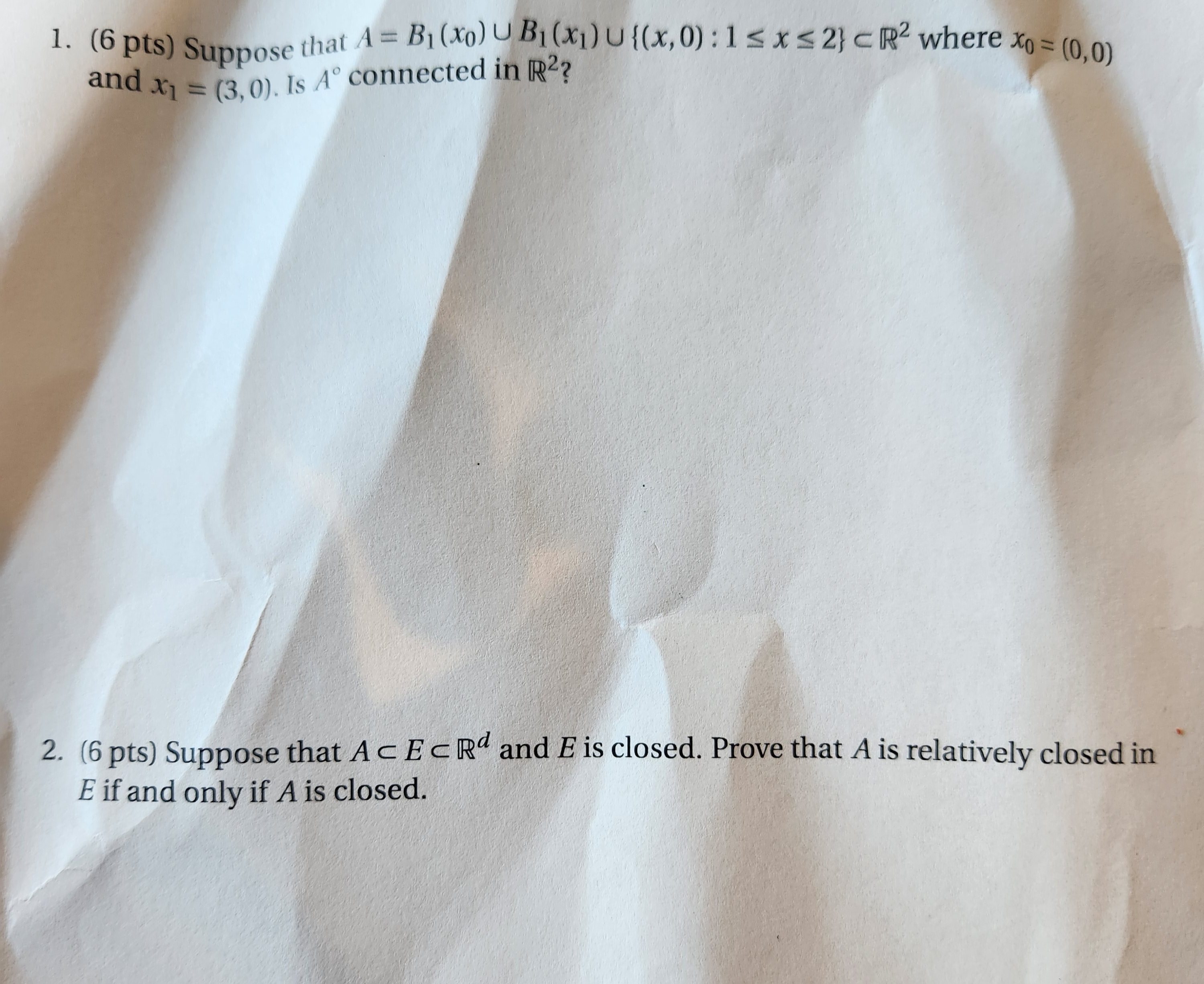 Solved 1. (6 pts) Suppose that | Chegg.com