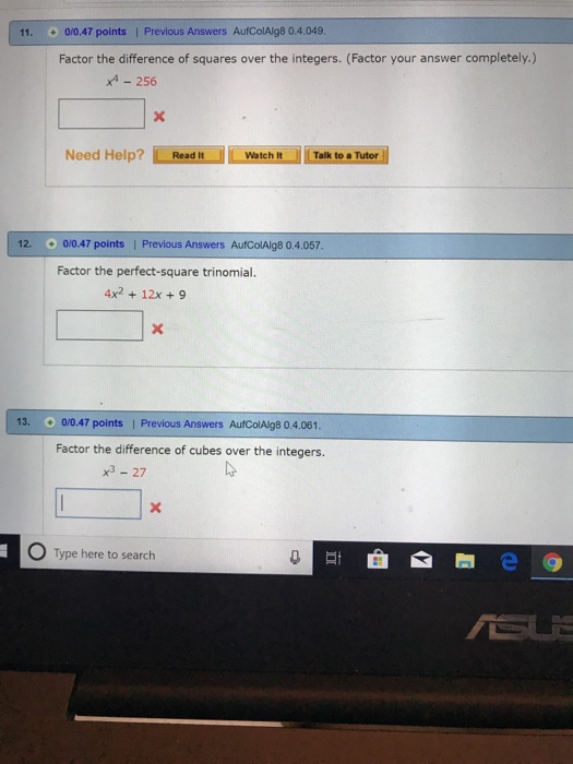 Solved Factor the trinomial over the integers. 39x2 7x 2 | Chegg.com