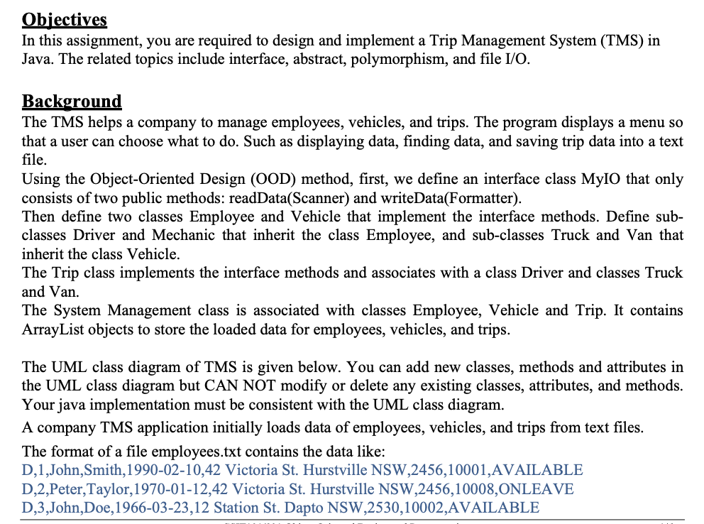Solved Objectives In this assignment, you are required to | Chegg.com