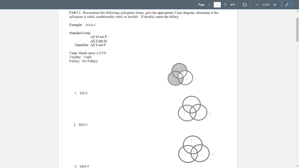 Solved PART I: Reconstruct the following syllogistic forms, | Chegg.com