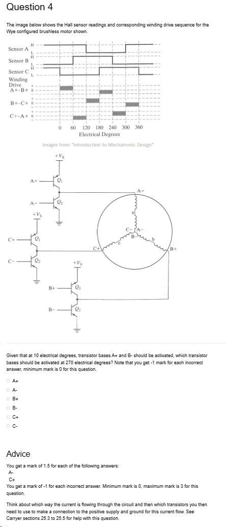Solved Question 4The image below shows the Hall sensor | Chegg.com