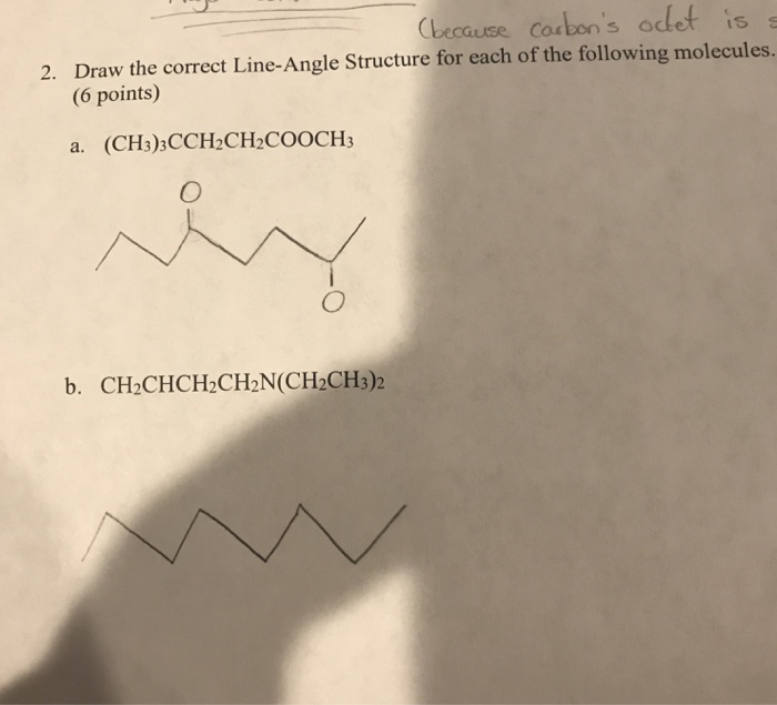 Solved Need help with explanation of line-angle structures. | Chegg.com