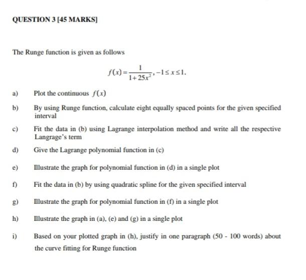 INSTRUCTION: 1. Use MATHEMATICAL SOFTWARE such as | Chegg.com