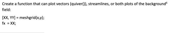 Solved Create a function that can plot vectors (quiver()), | Chegg.com