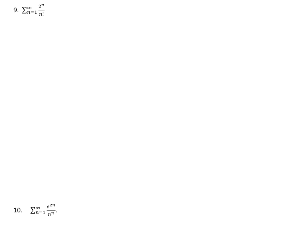 Solved Problems 1-10 Determine the Convergence/ Divergence | Chegg.com