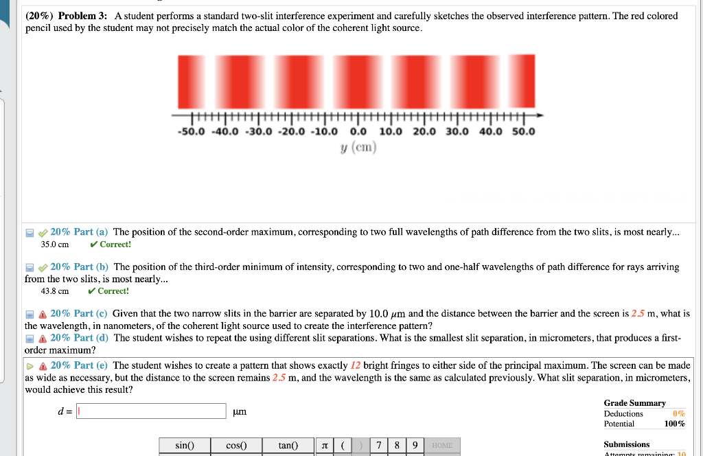 Solved (20\%) Problem 3: A student performs a standard | Chegg.com