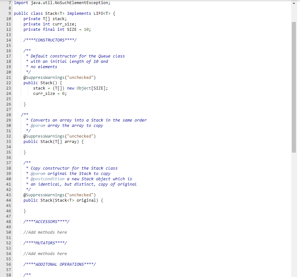 Solved 8.1 Lab 8.1: Stack Using an ArrayIn this lab, you | Chegg.com