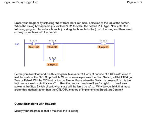 Solved: Please Help With This Introductory Lab For LogixPr... | Chegg.com