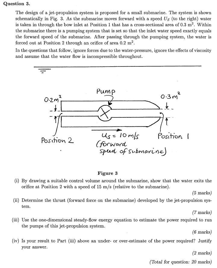 Solved The design of a jet-propulsion system is proposed for | Chegg.com