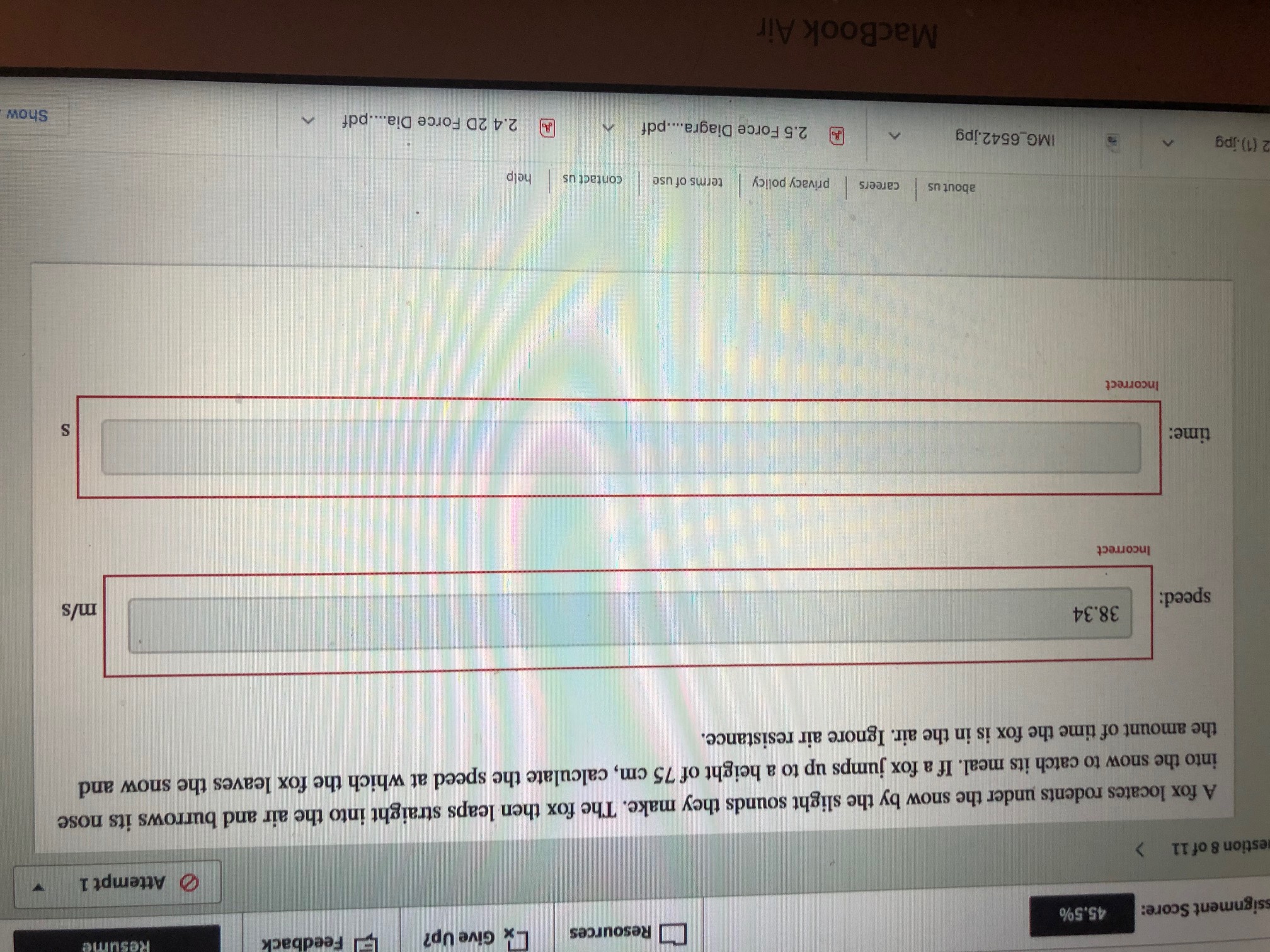 Solved Resume Feedback Resources [ Give Up? ssignment Score: | Chegg.com