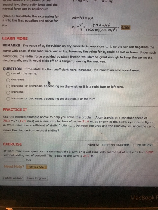 Solved EXAMPLE7.6 Buckle Up for Safety GOAL Calculate the | Chegg.com