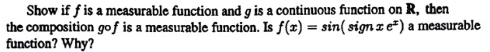 Solved Show if f is a measurable function and g is a | Chegg.com